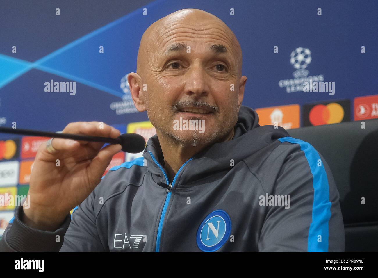 SSC Napoli's Italian coach Luciano Spalletti during press conference ...