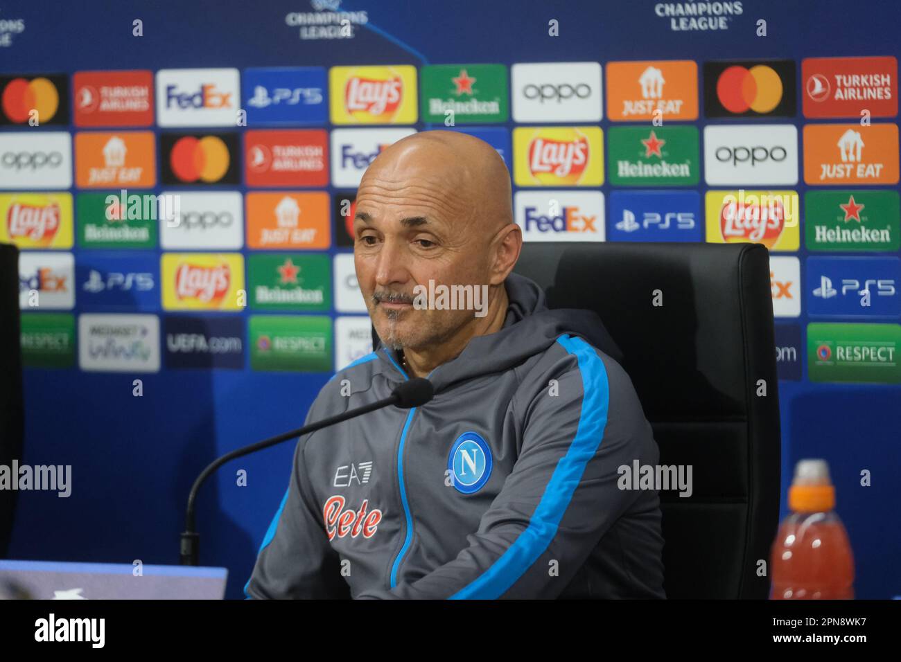 SSC Napoli's Italian coach Luciano Spalletti during press conference ...