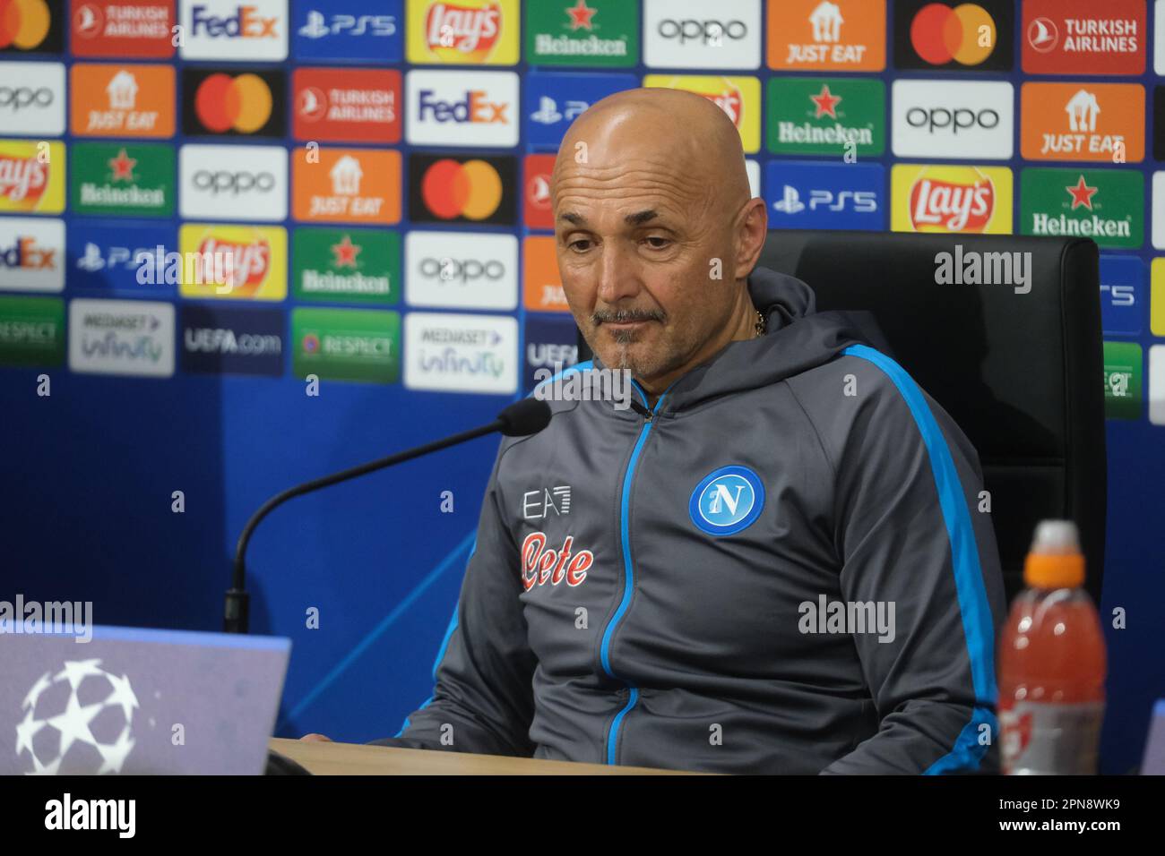 SSC Napoli's Italian coach Luciano Spalletti during press conference ...