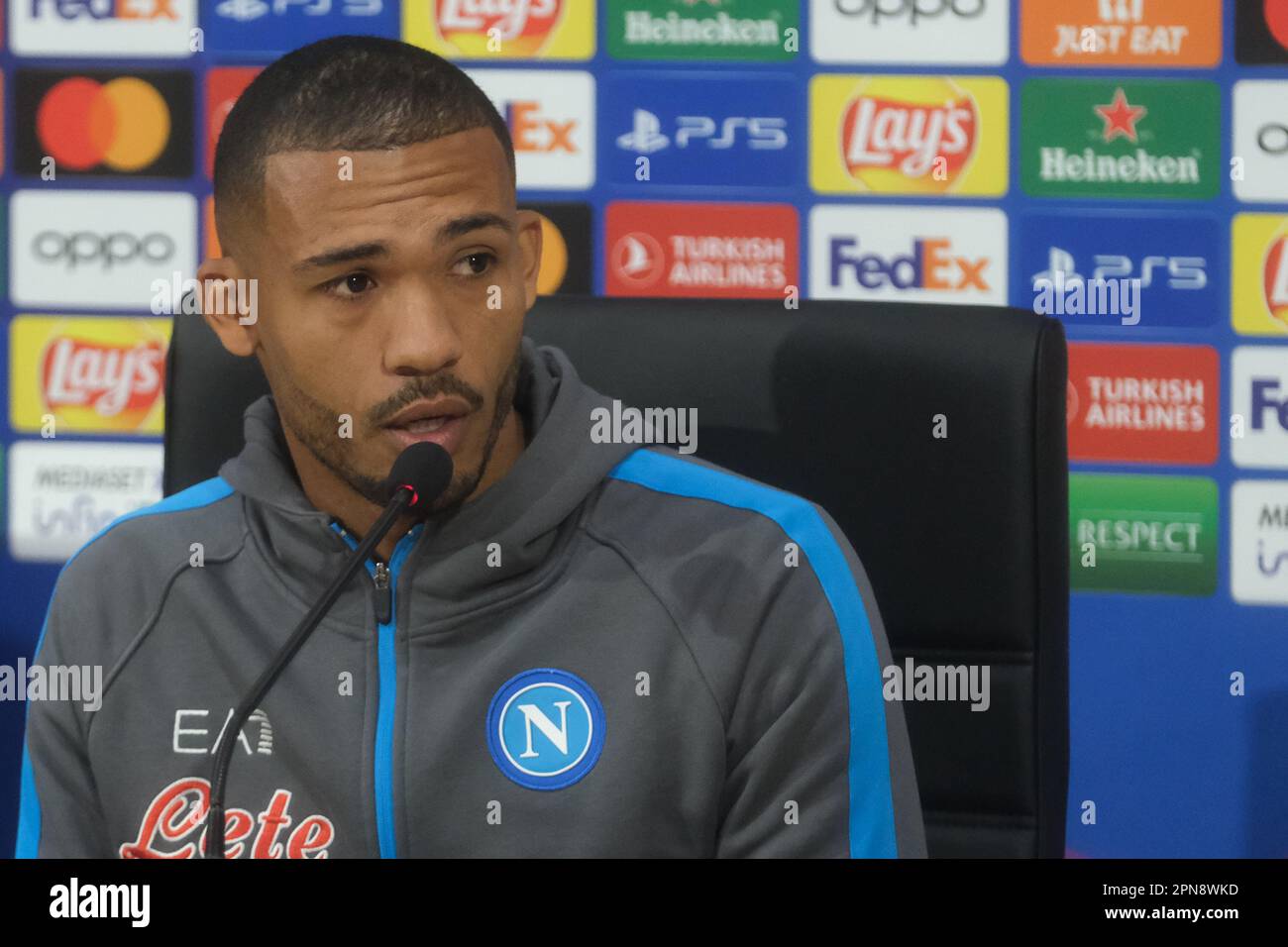 SSC Napoli's Brazilian defender Juan Jesus During press conference SSC ...