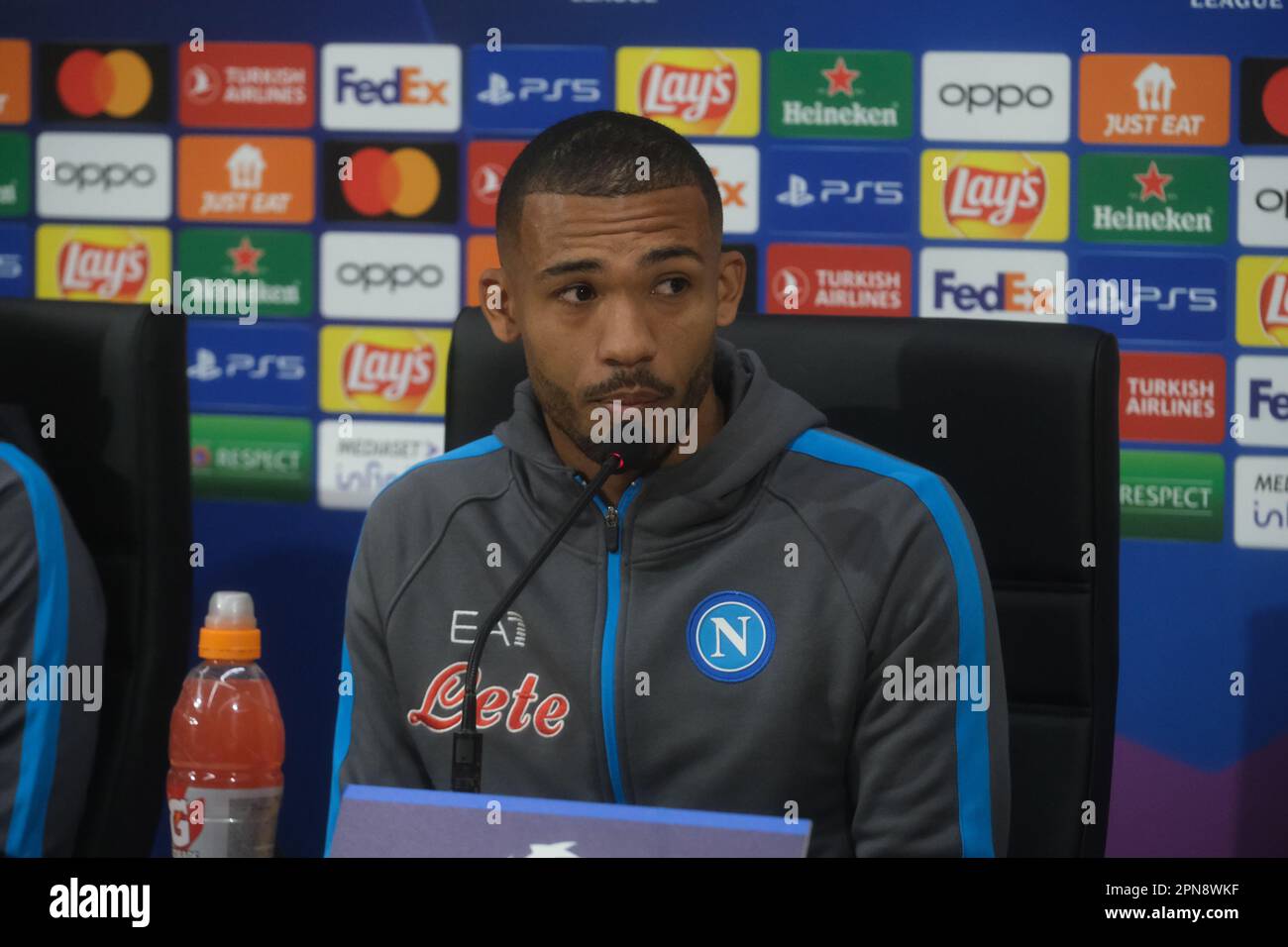 SSC Napoli's Brazilian defender Juan Jesus During press conference SSC ...