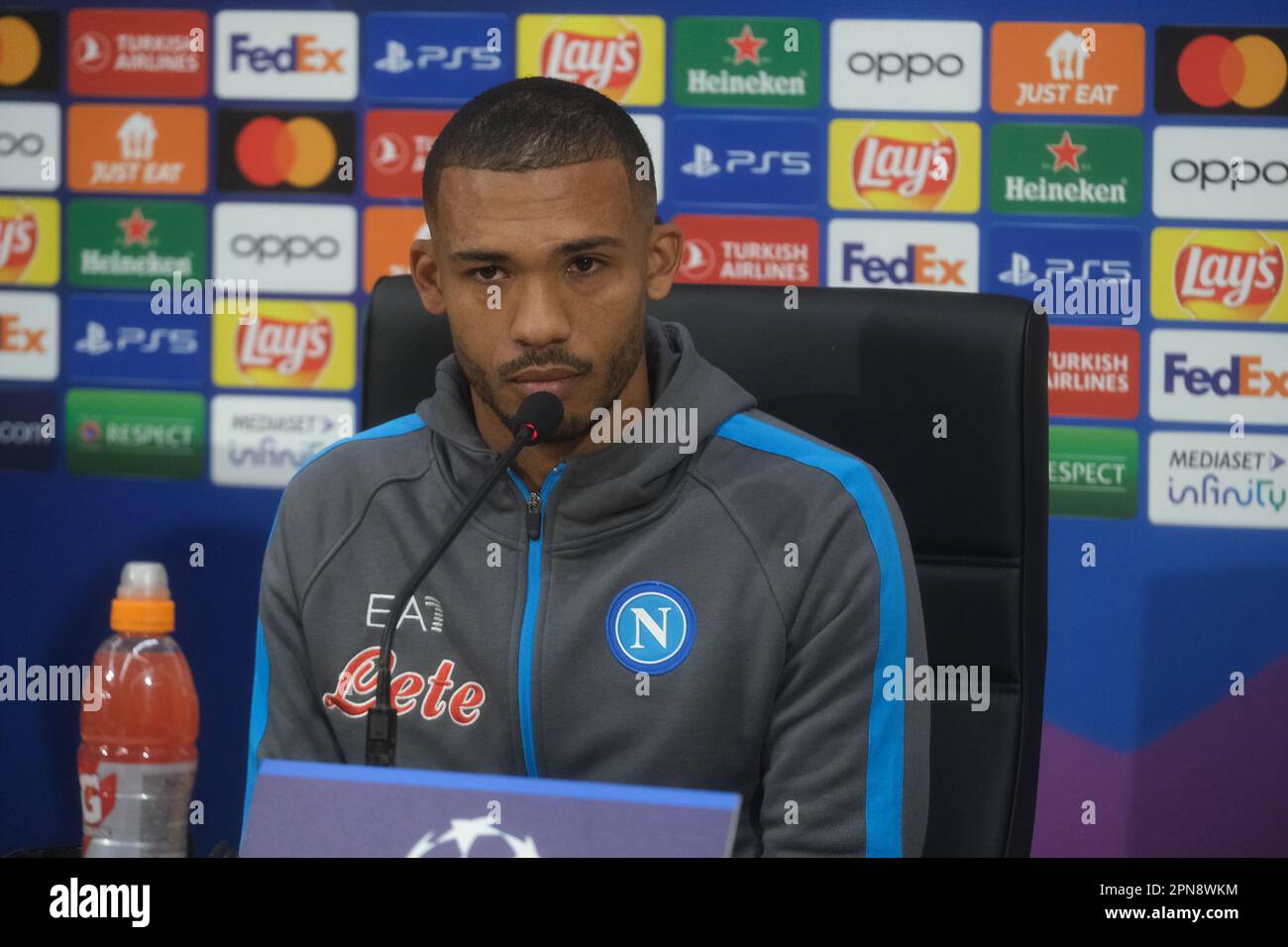 SSC Napoli's Brazilian defender Juan Jesus During press conference SSC ...