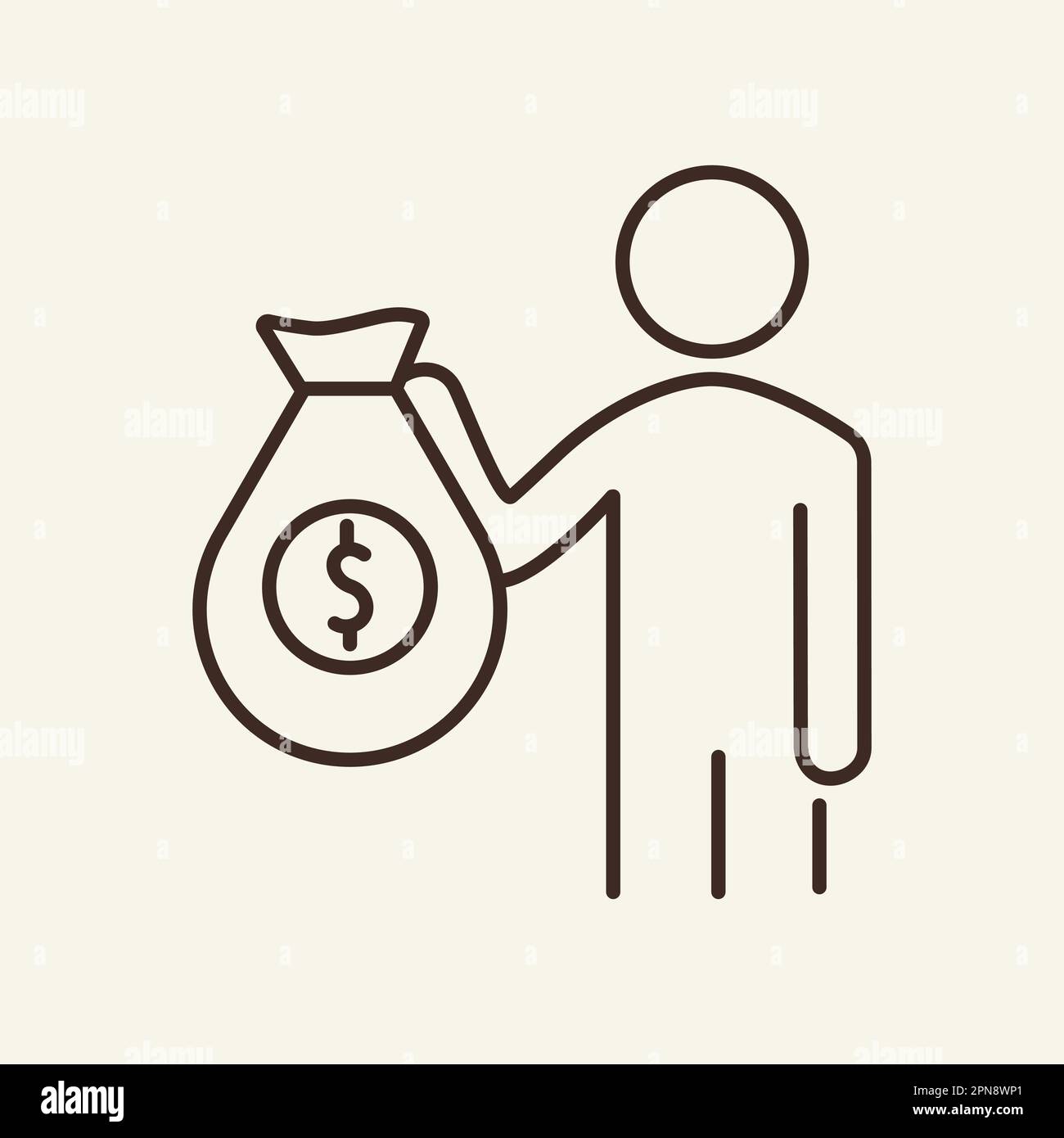 Benefactor line icon Stock Vector Image & Art - Alamy