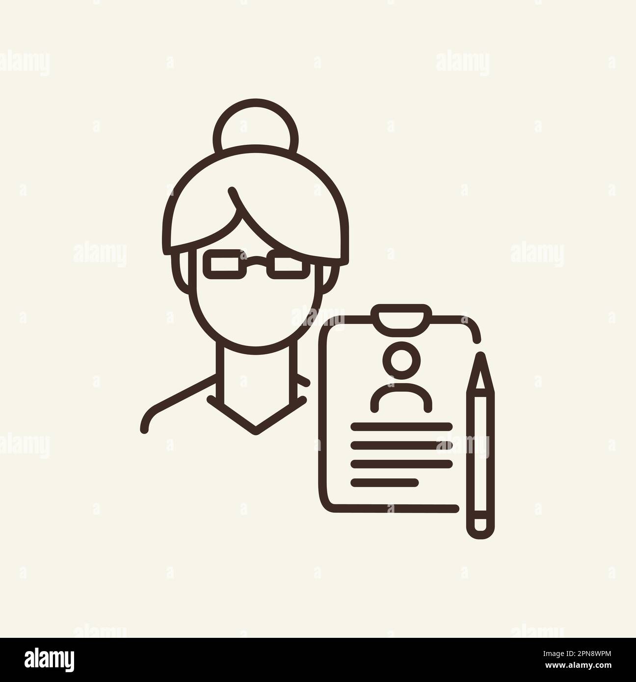 Psychologist consultation line icon Stock Vector Image & Art - Alamy