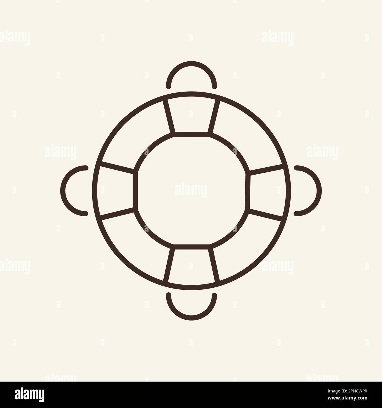 Lifebuoy line icon Stock Vector Image & Art - Alamy
