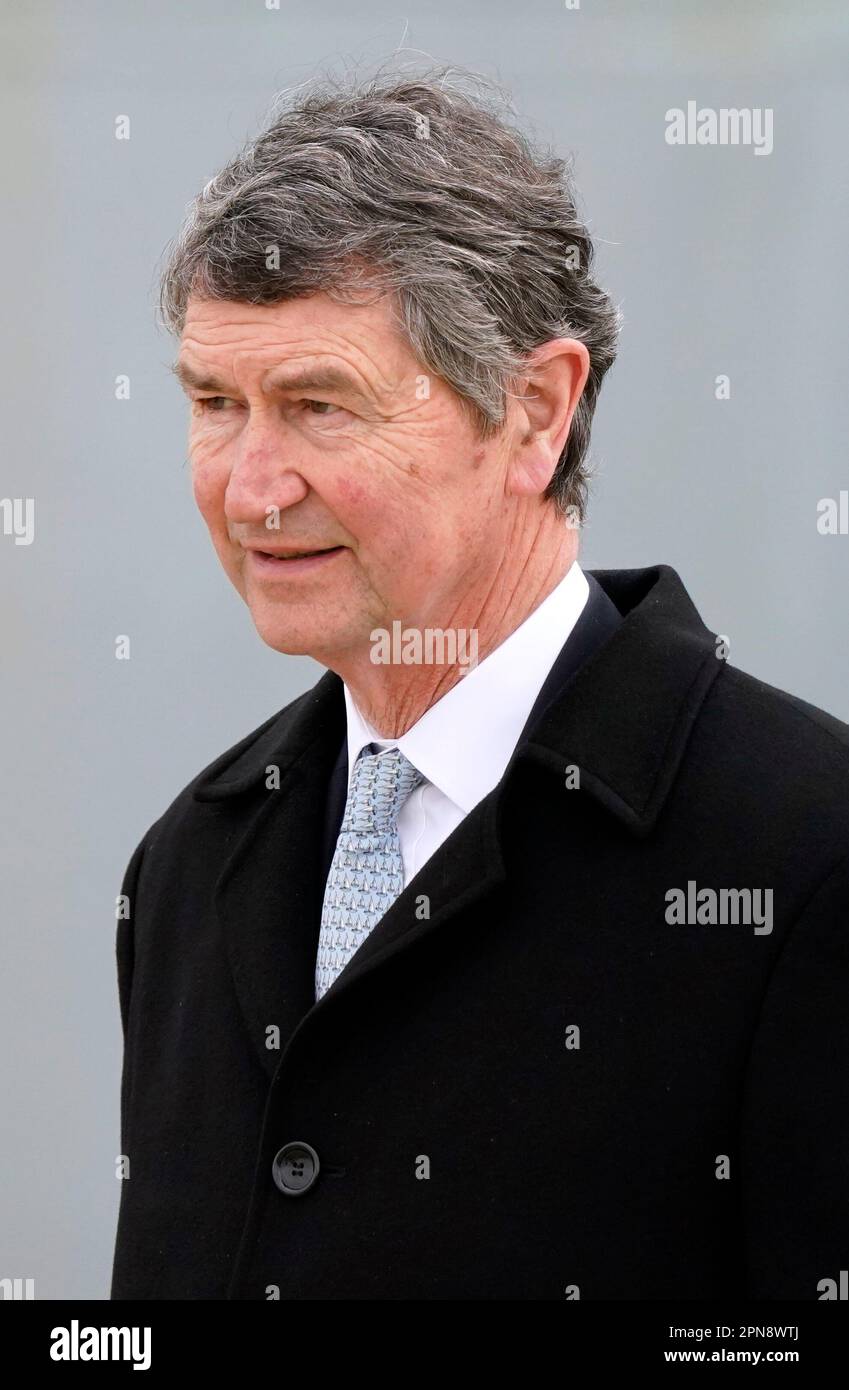 Vice Admiral Sir Tim Laurence arrives for the decommissioning ceremony ...