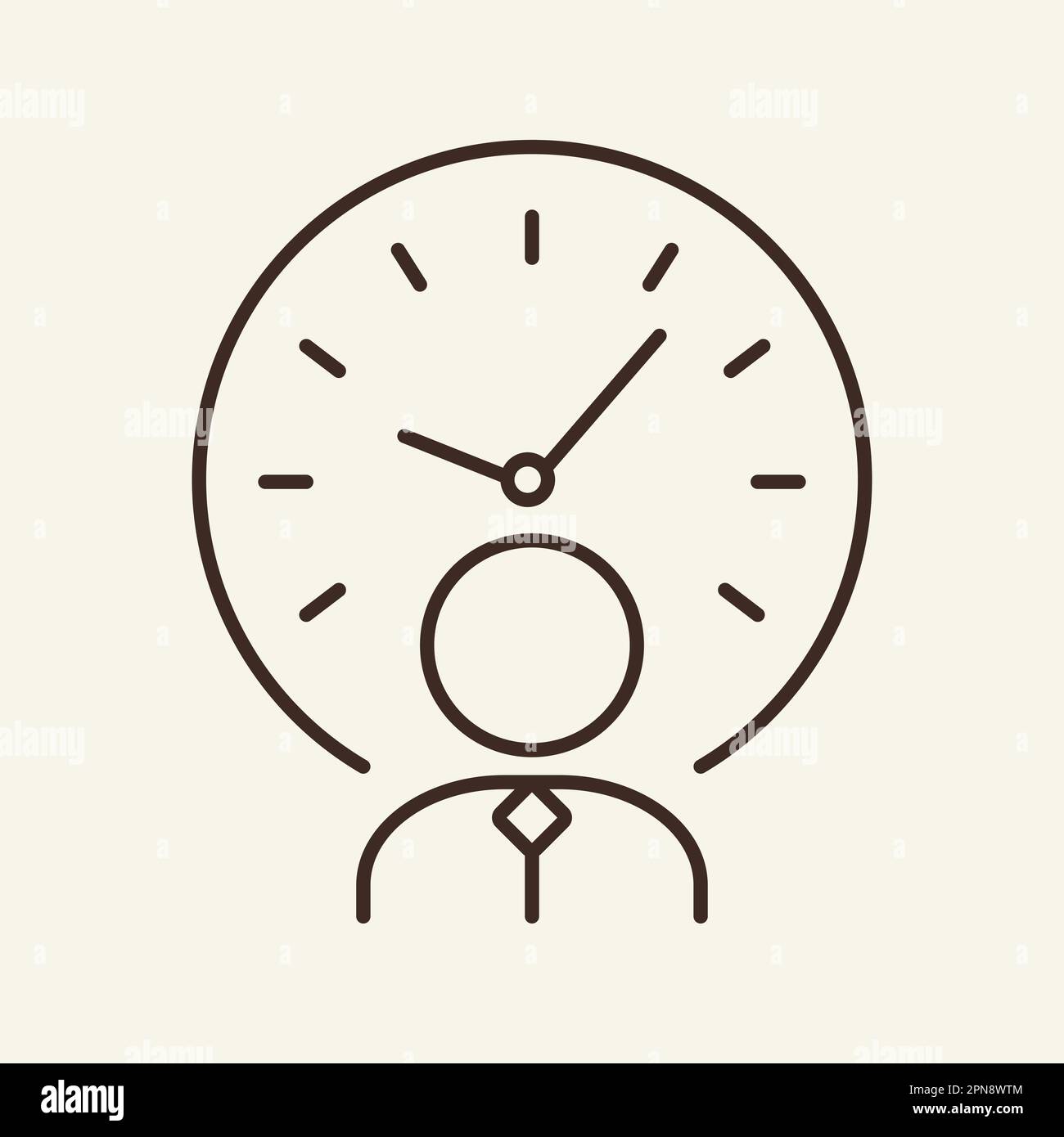 Working hours line icon Stock Vector Image & Art - Alamy