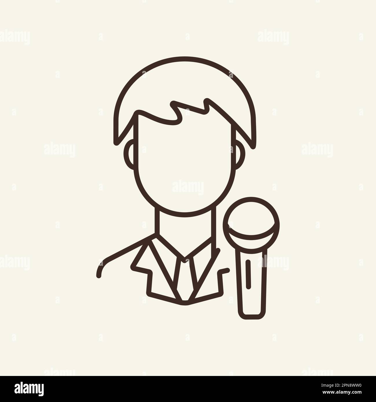 Journalist icon hi-res stock photography and images - Alamy