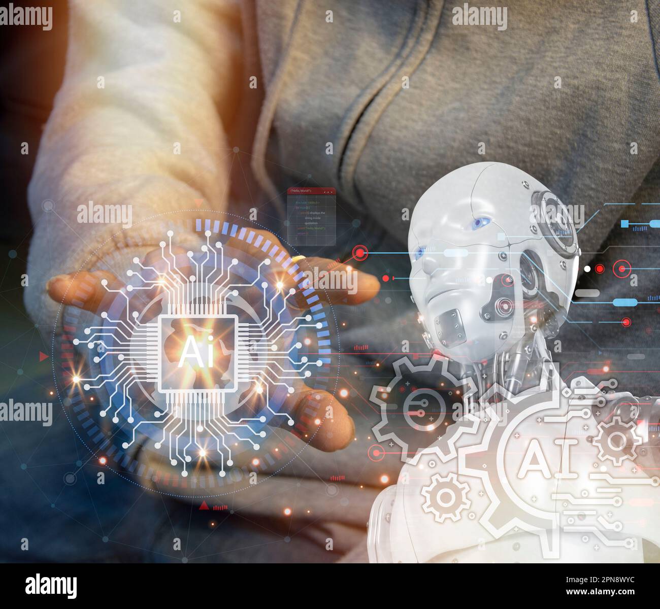 The concept of using artificial intelligence to control the system ...