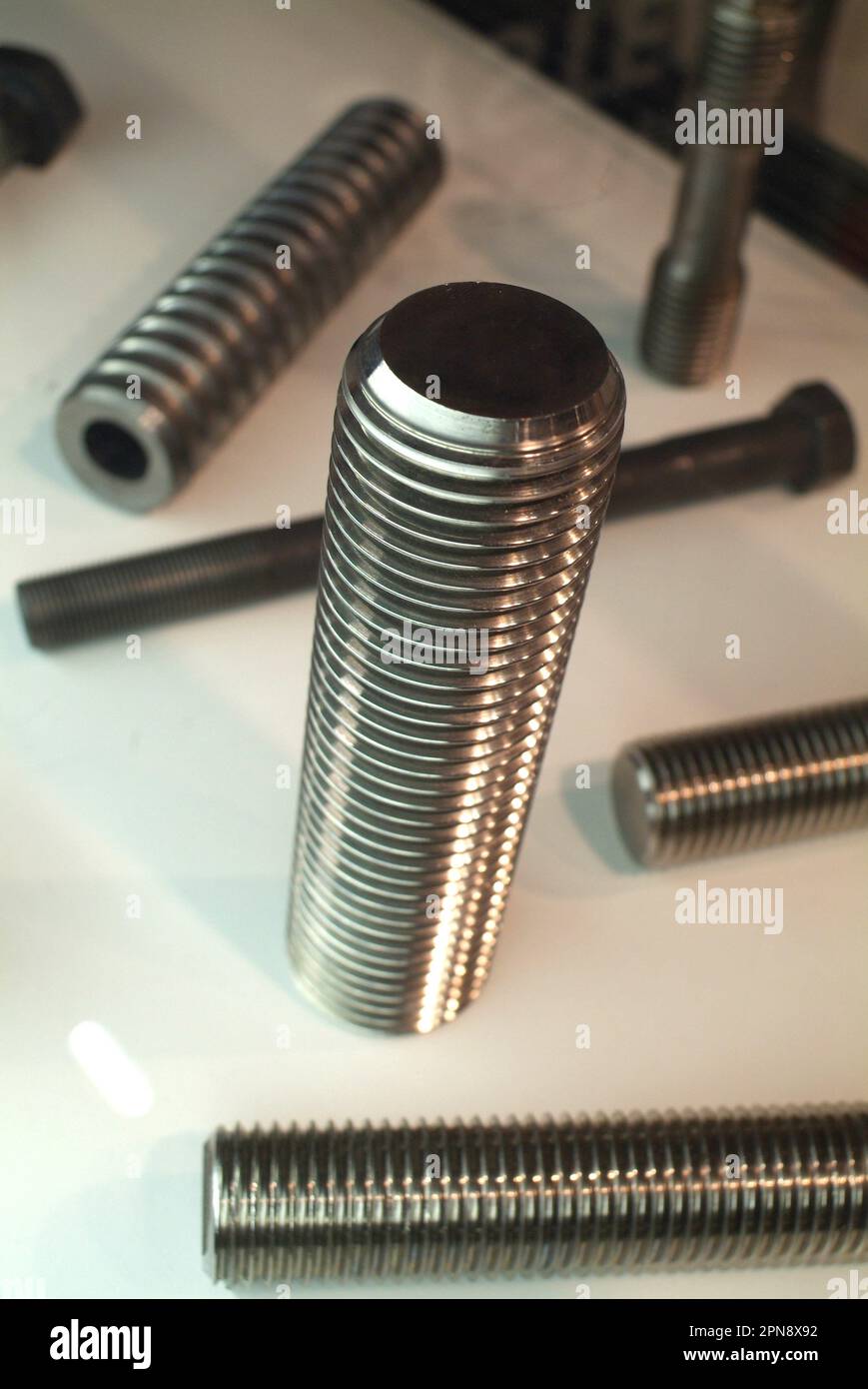 Texture of large metal screws Stock Photo - Alamy
