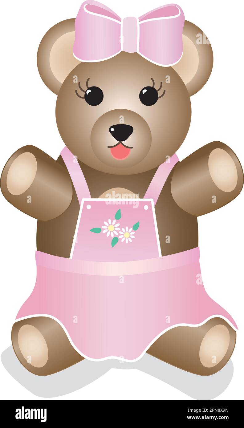 Girl Teddy Bear Clip Art