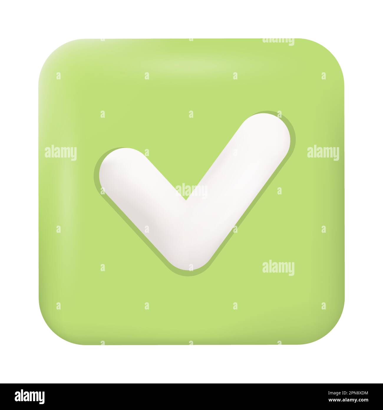Yes green button icon cartoon Stock Vector Images - Alamy