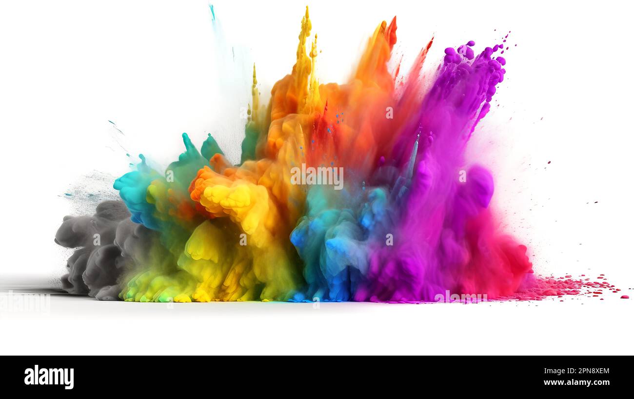 Explosion of colored powder hi-res stock photography and images - Alamy