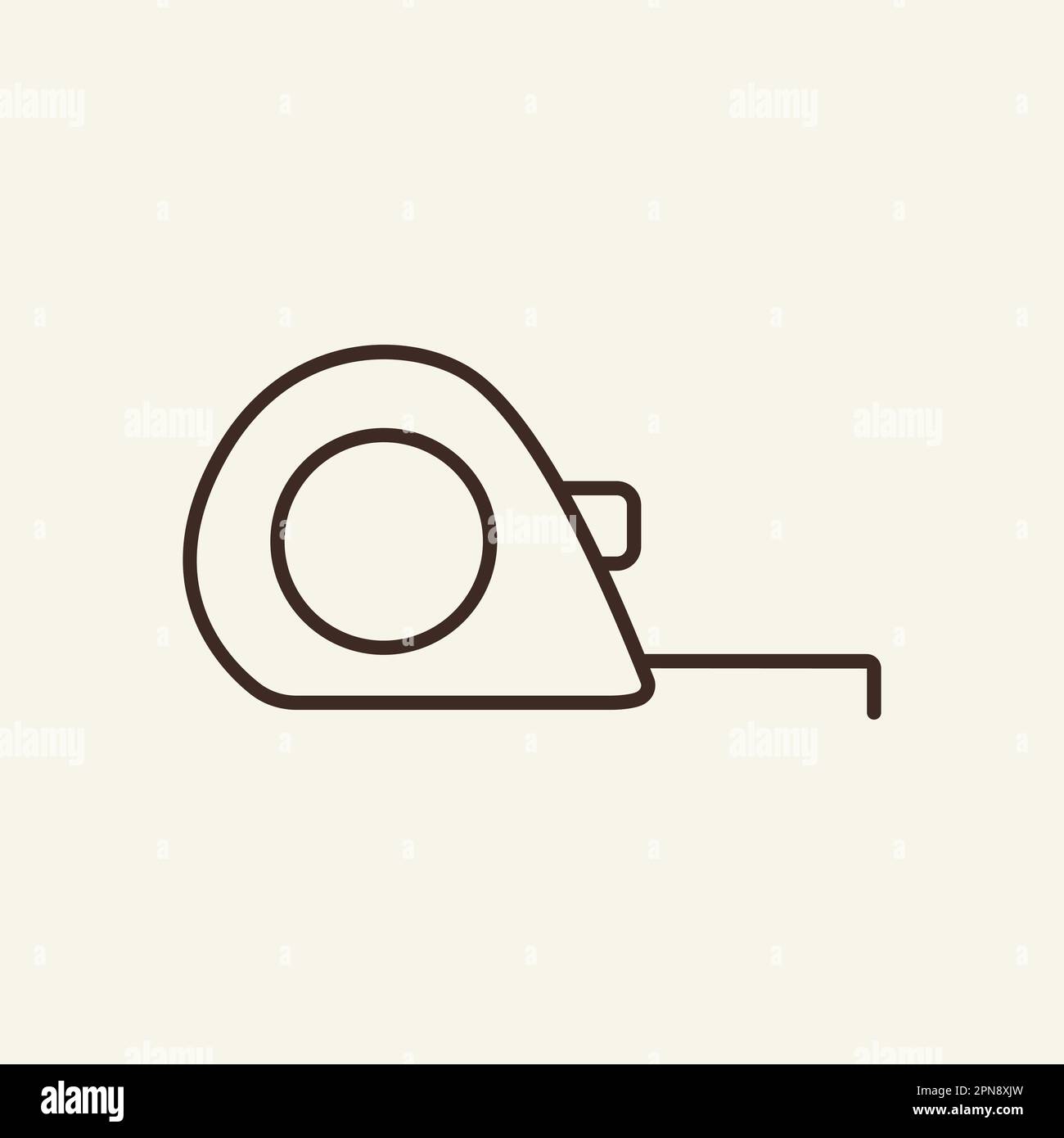 Measure tape line icon Stock Vector Image & Art - Alamy