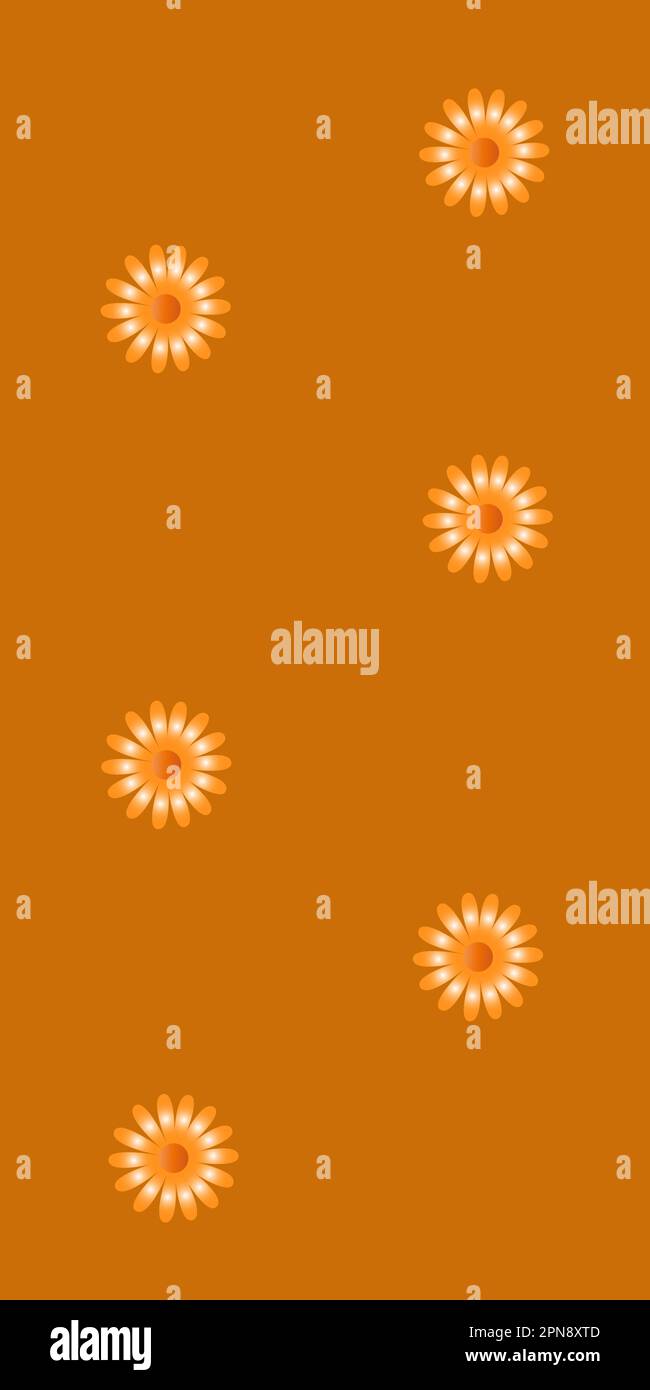 Orange flowers with dark background Stock Vector Images - Alamy