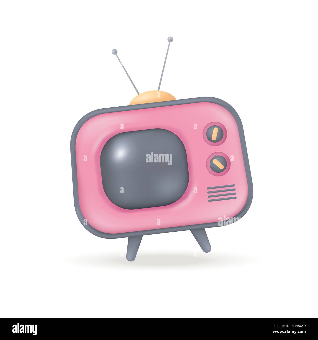 Pink tv set hi-res stock photography and images - Alamy