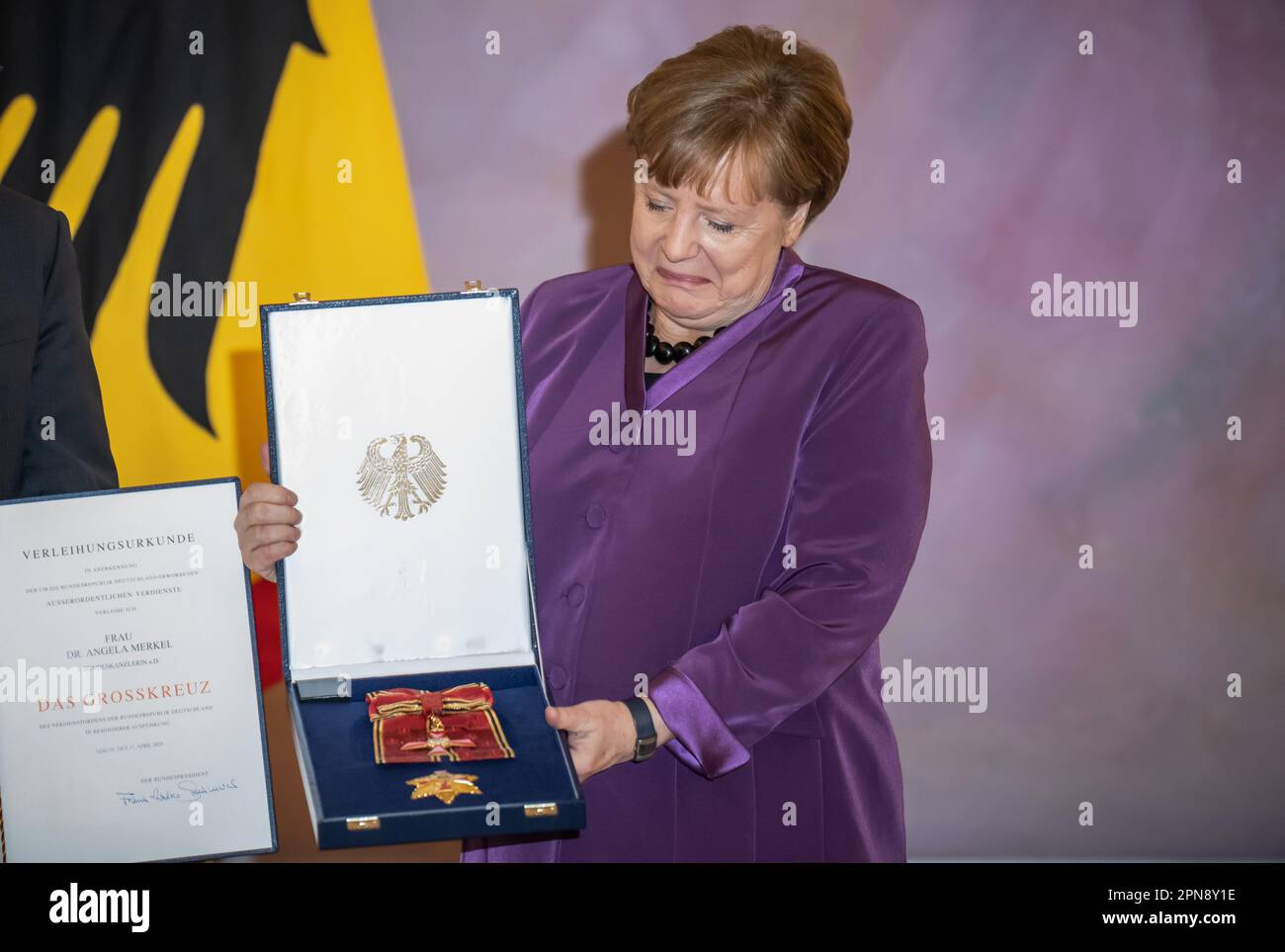 Berlin, Germany. 17th Apr, 2023. Angela Merkel (CDU), former German ...