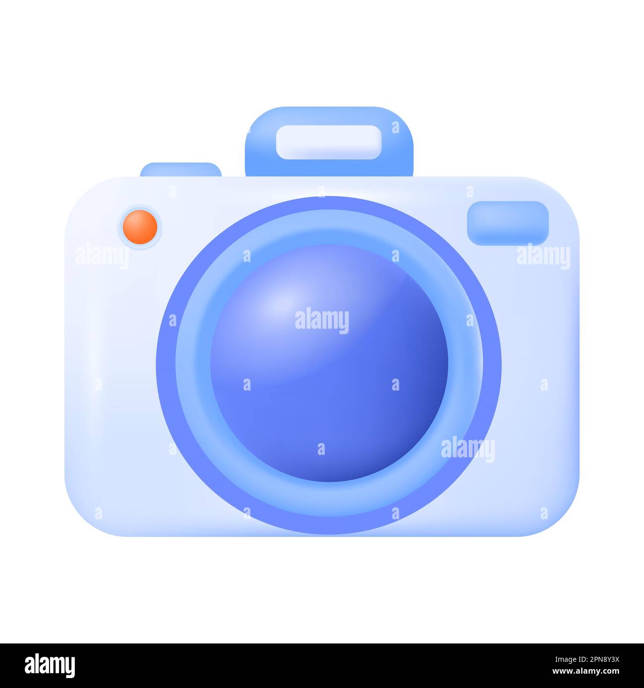Cartoon photo camera blue Cut Out Stock Images & Pictures - Alamy