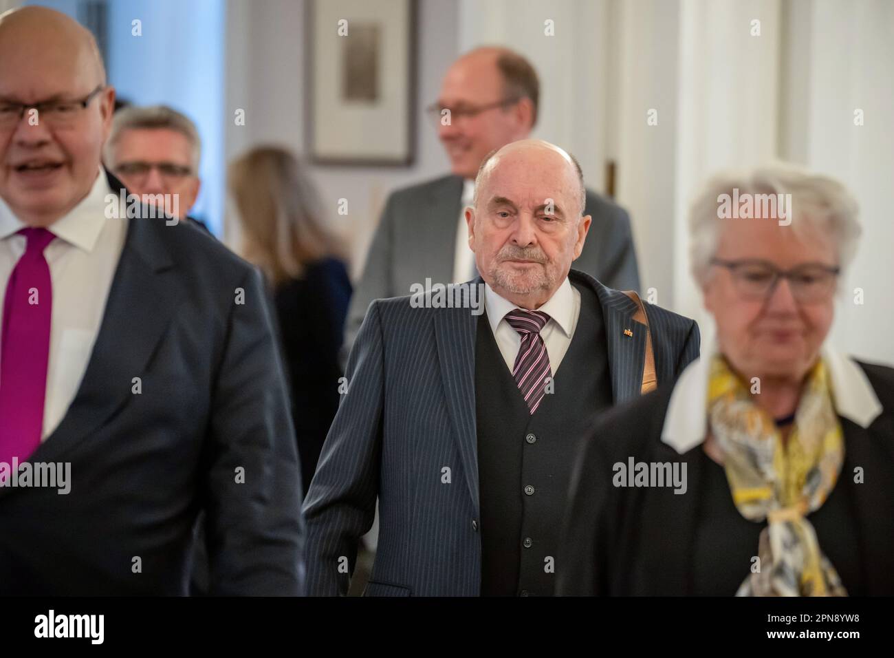 Berlin, Germany. 17th Apr, 2023. Rainer Eppelmann (M), Protestant ...