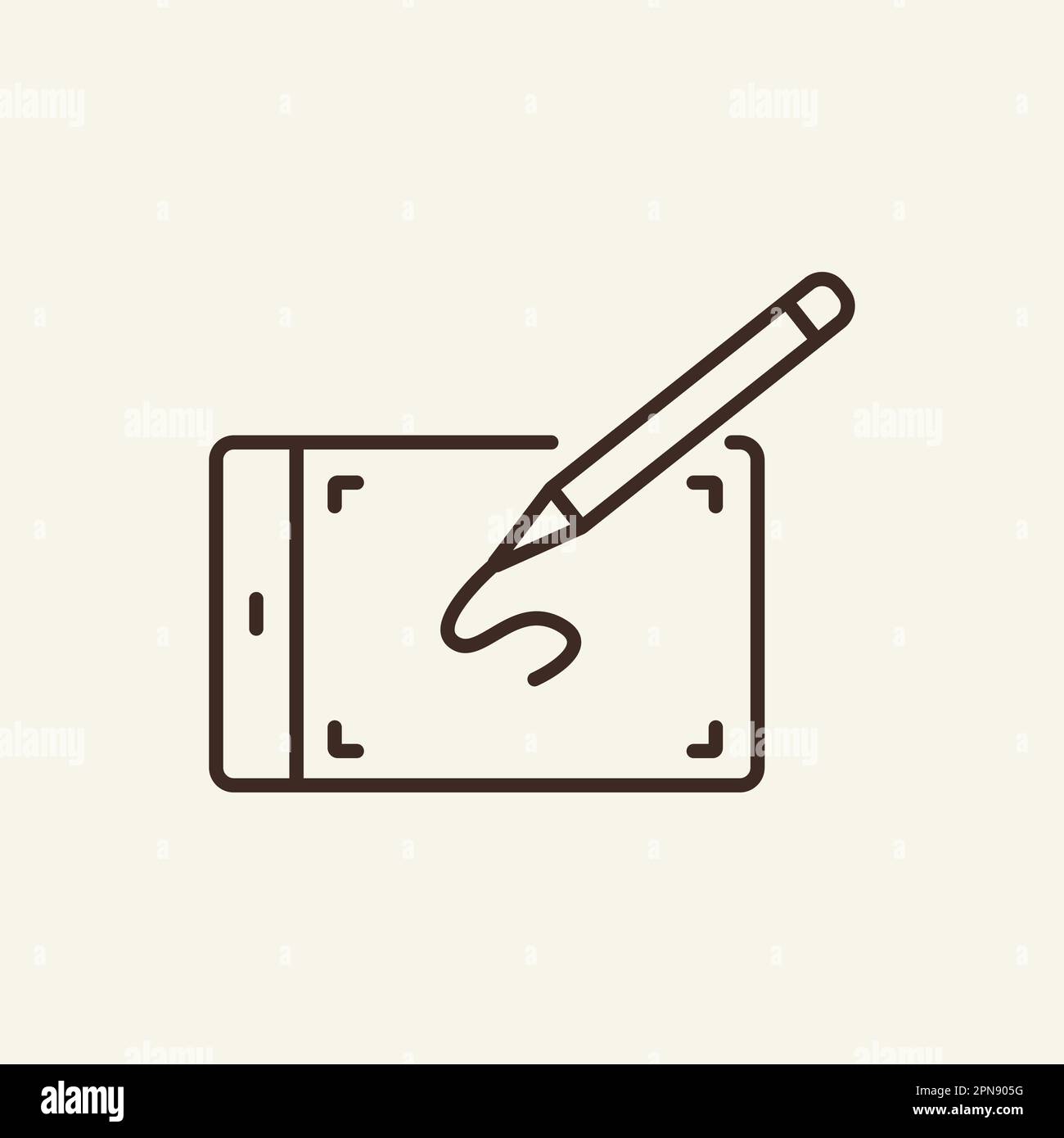 Design pad line icon Stock Vector Image & Art - Alamy