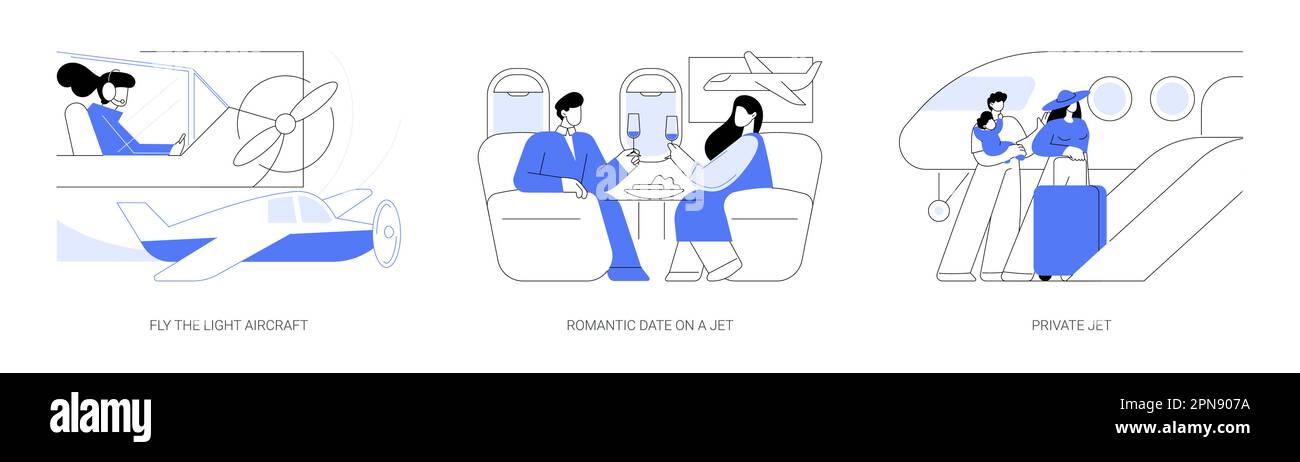 Personal air transport abstract concept vector illustrations Stock ...