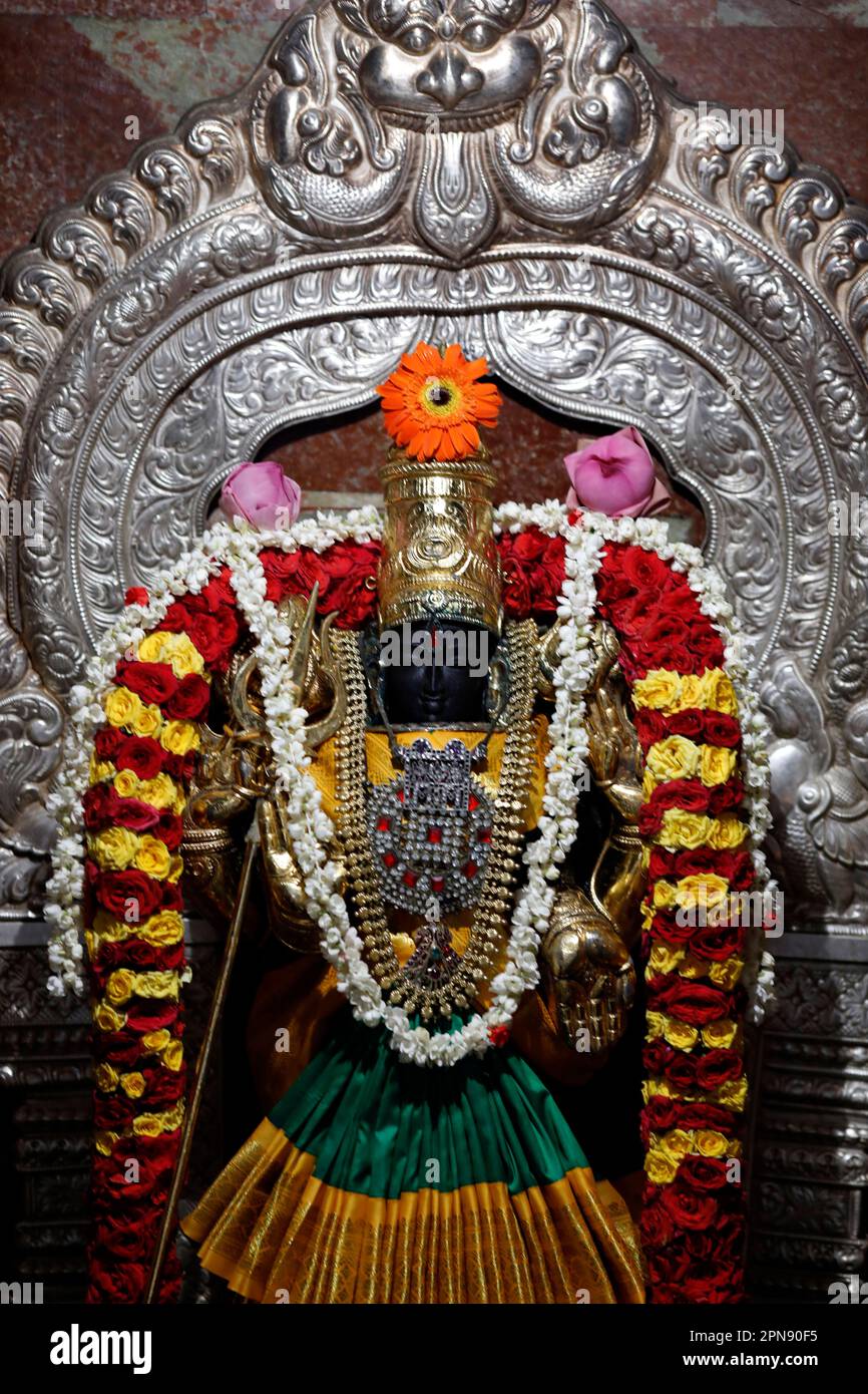 Sri Krishnan hindu temple. Durga Hindu Goddess of Strength and ...