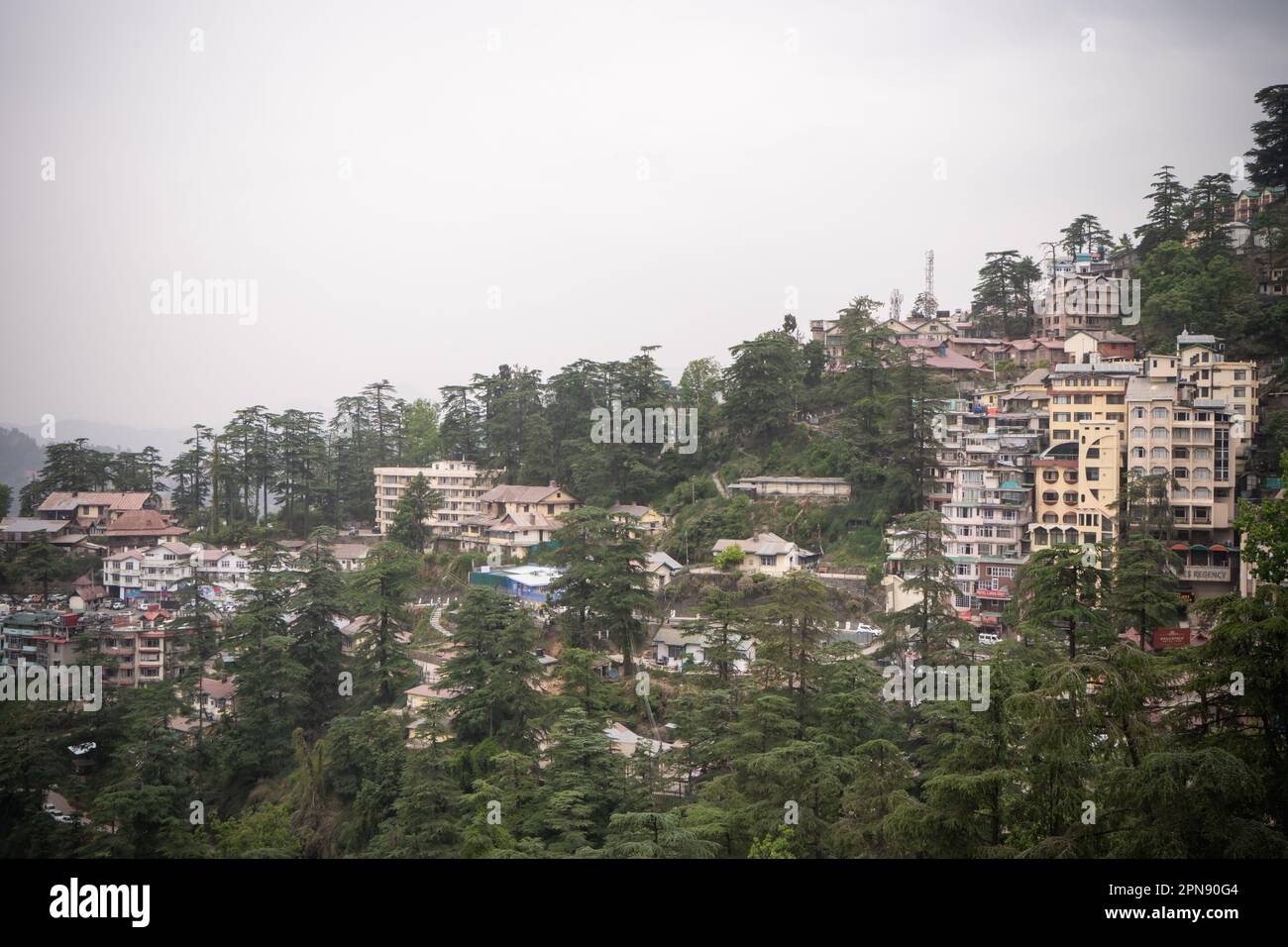 Shimla Himachal Pradesh Himalayan foothills Summer capital Kalka-Shimla ...