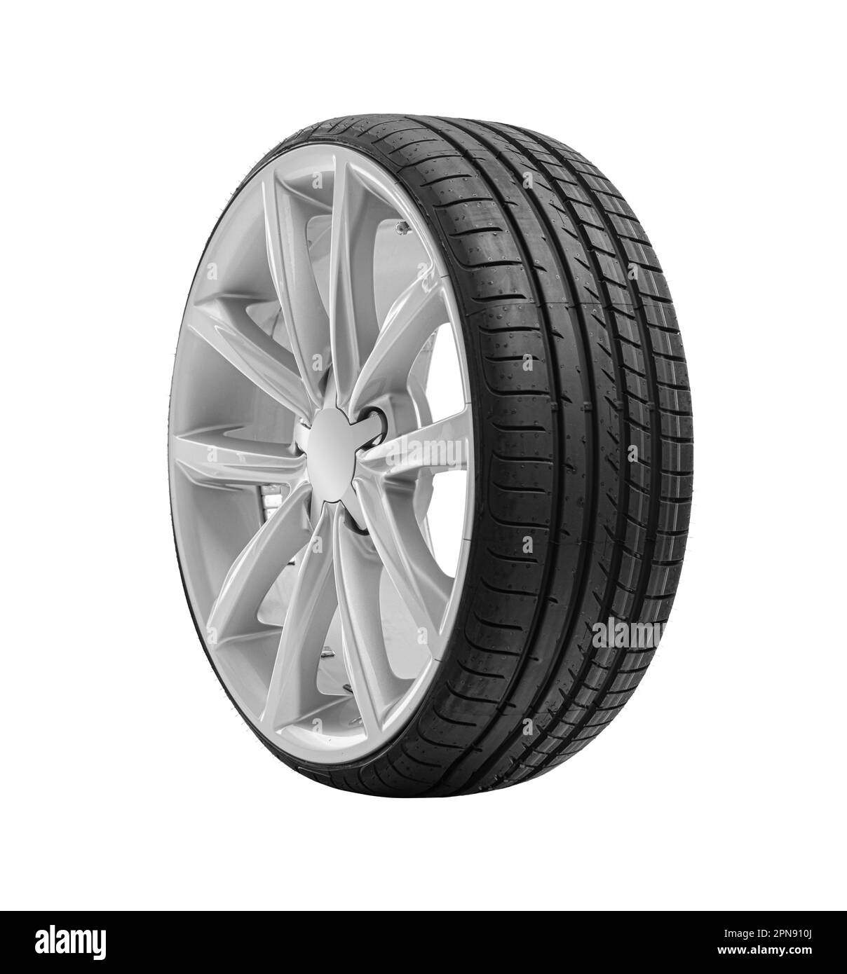 Car wheel isolated Stock Photo - Alamy