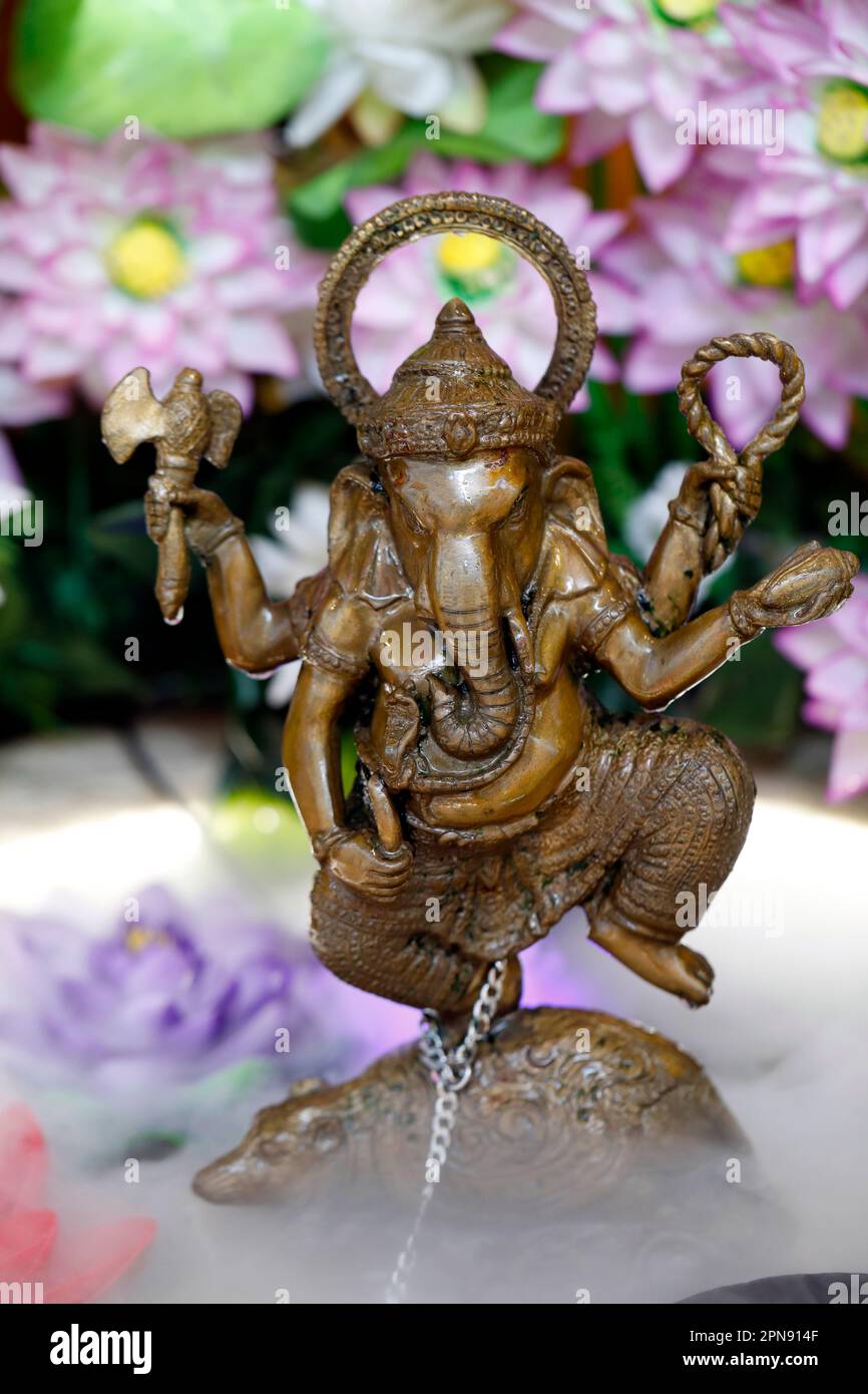 Indian Hindu Elephant God Ganesh (Ganesha or Ganapati). Singapore Stock ...