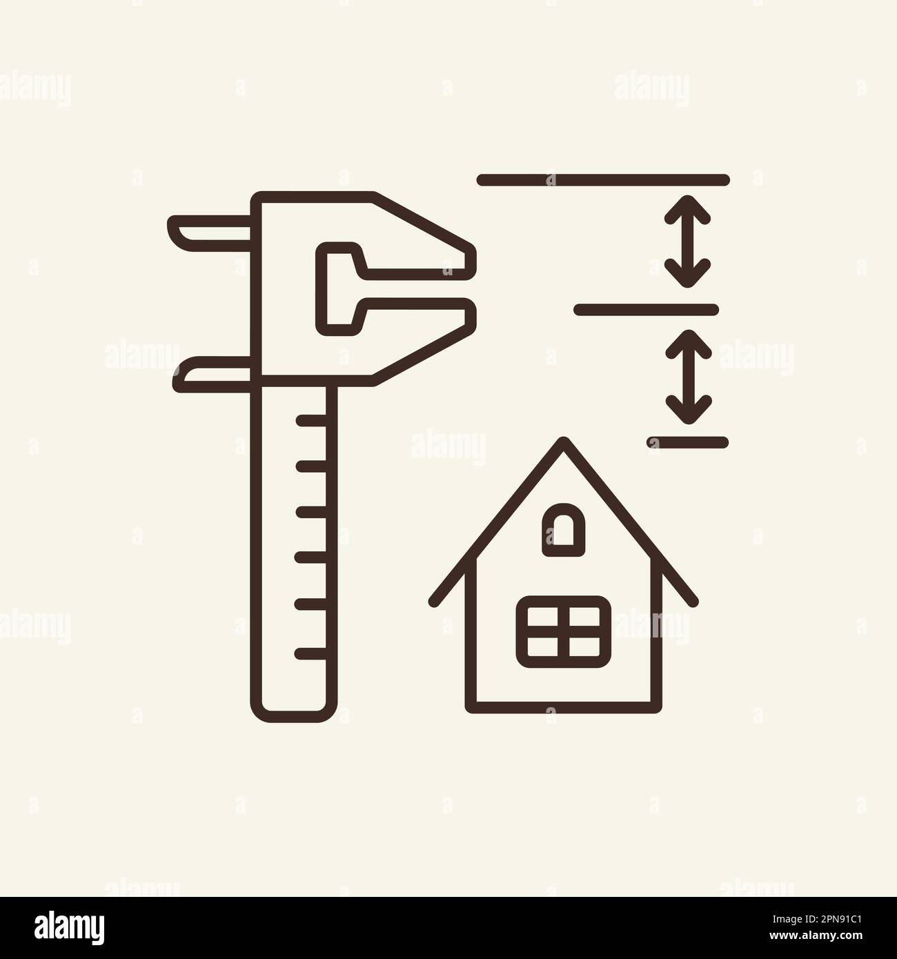 Measuring tape tool school Stock Vector Images - Alamy