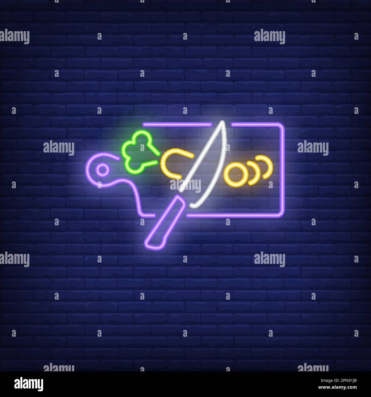 Cutting realistic neon sign hi-res stock photography and images - Alamy