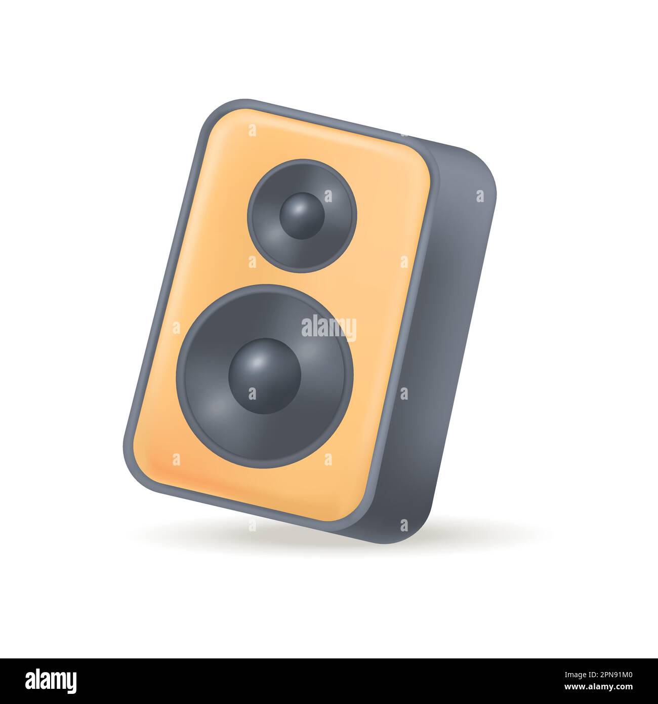 3d render sound icon Stock Vector Images - Alamy