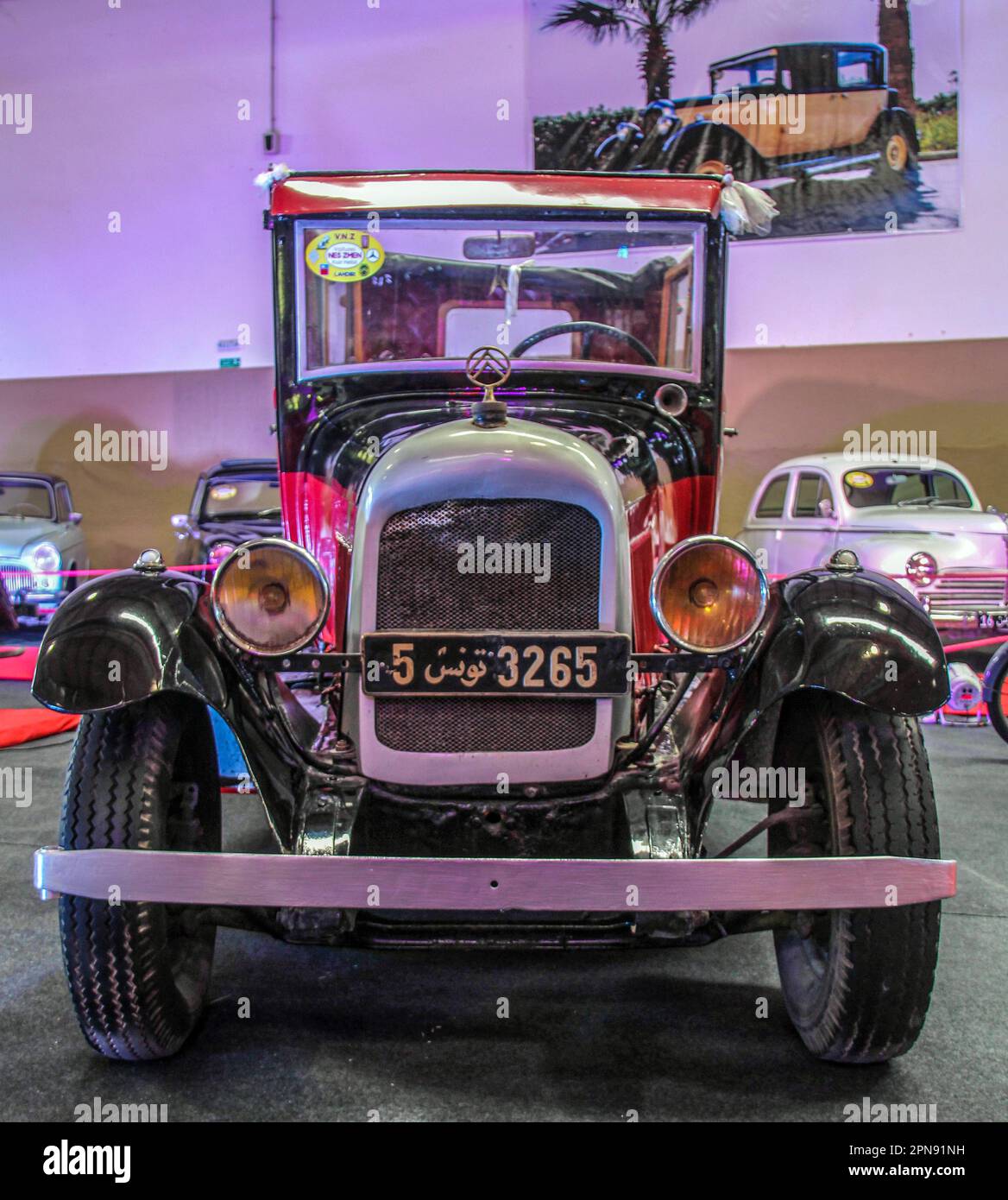 Vintage Cars on Display at a Car Show Stock Photo - Alamy