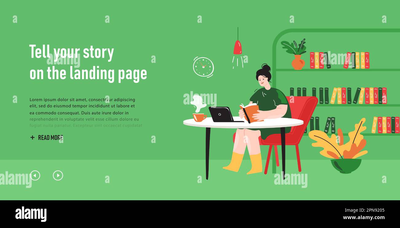 Library room cartoon hi-res stock photography and images - Alamy