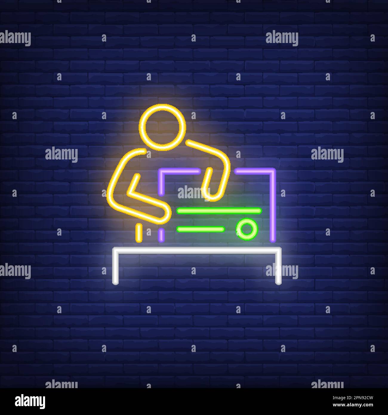 Trainer neon sign Stock Vector Image & Art - Alamy