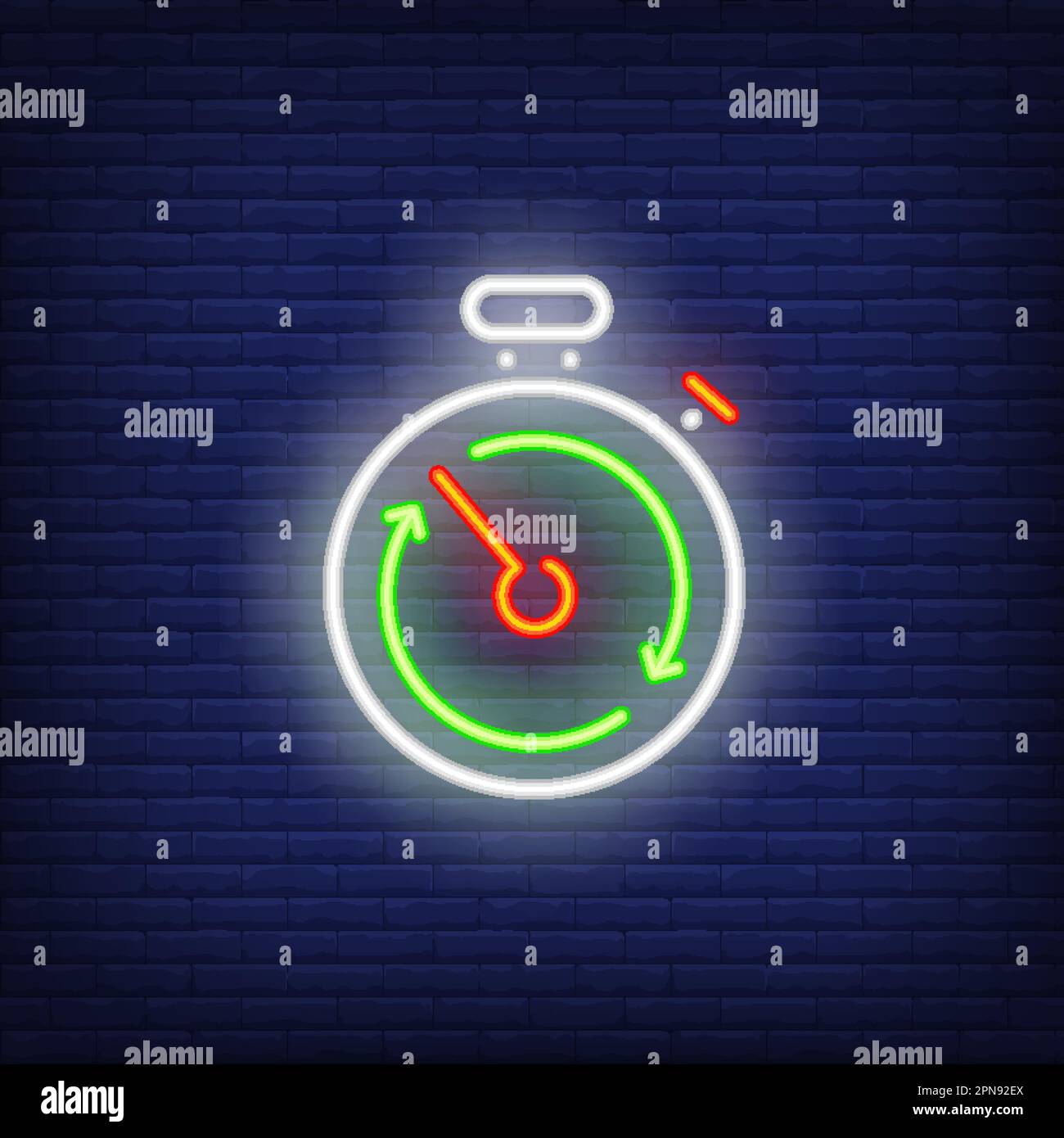 Stopwatch neon sign Stock Vector Image & Art - Alamy