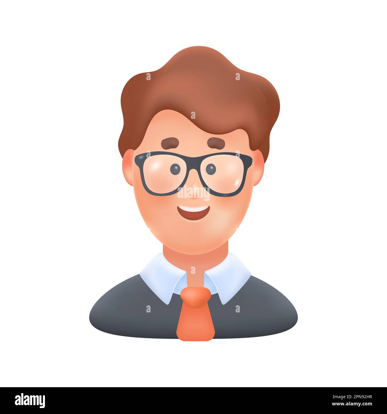 Business man 3d glasses Stock Vector Images - Alamy