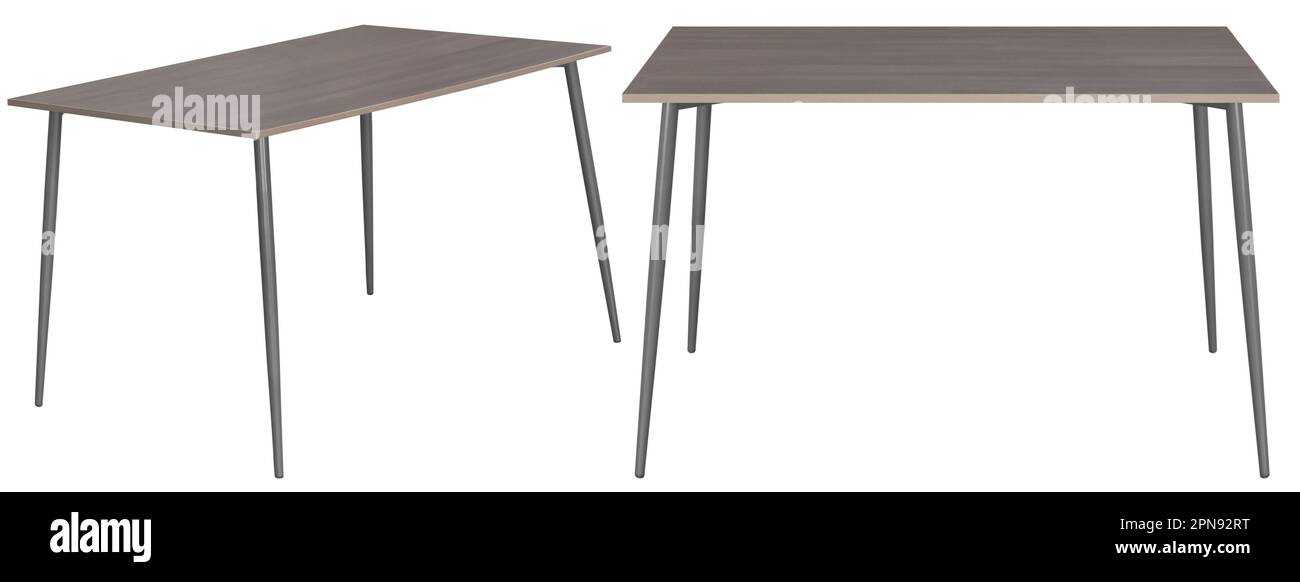 Kitchen dining table. Element of the interior. Isolated from the ...