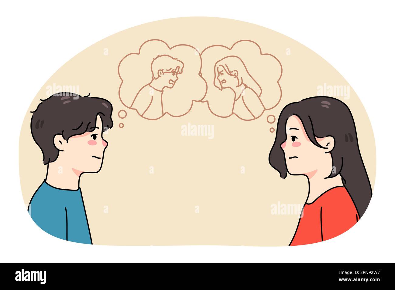 Problems in relations Stock Vector Images - Alamy