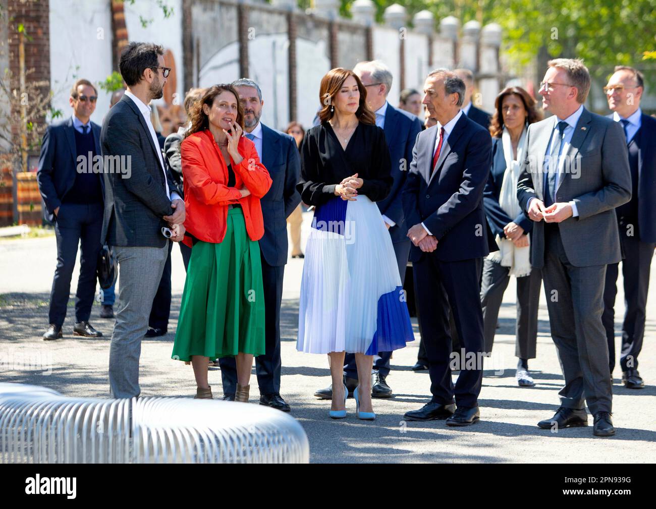 Milan, Italien. 17th Apr, 2023. Crown Princess Mary of Denmark at the ...