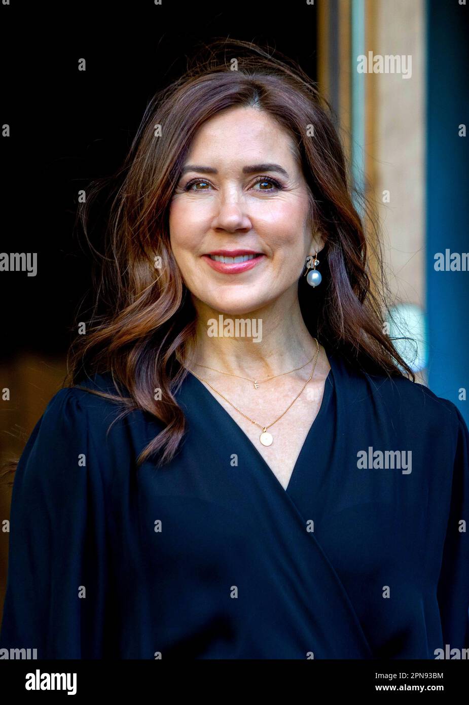 Milan, Italien. 17th Apr, 2023. Crown Princess Mary of Denmark arrives ...