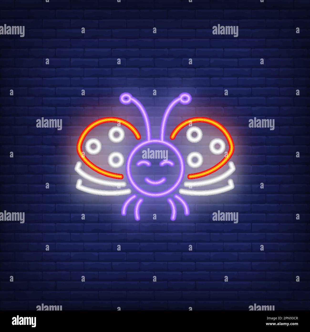 Moth neon sign Stock Vector Image & Art - Alamy