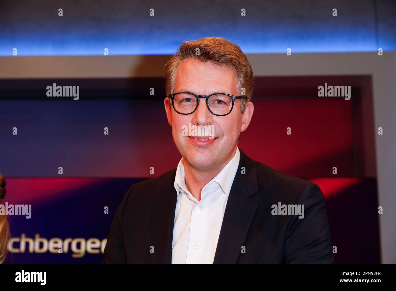 Markus Blume in der ARD-Talkshow 'maischberger' im WDR Studio B. Köln ...