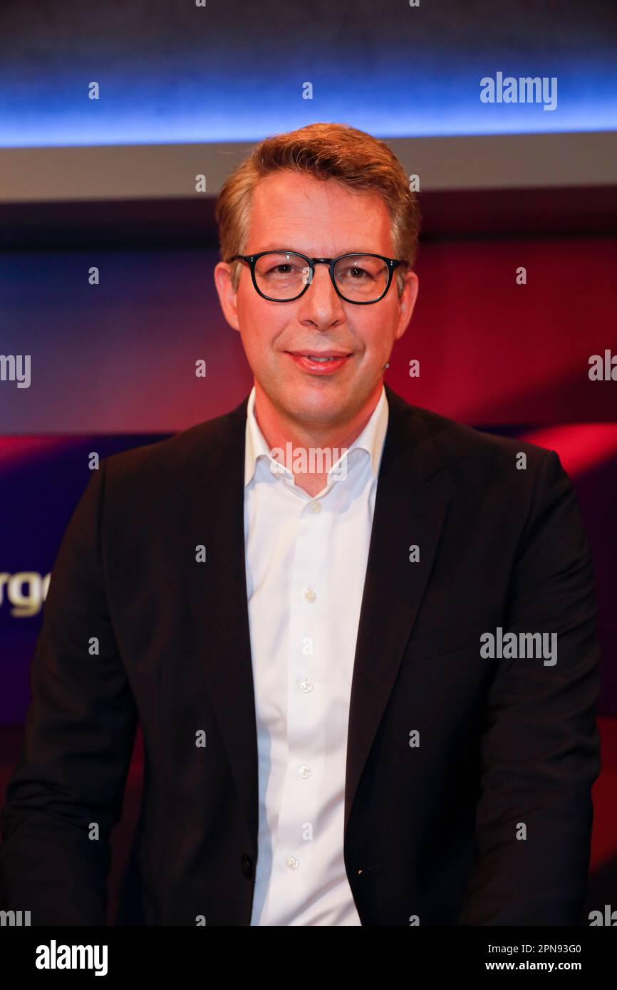 Markus Blume in der ARD-Talkshow 'maischberger' im WDR Studio B. Köln ...