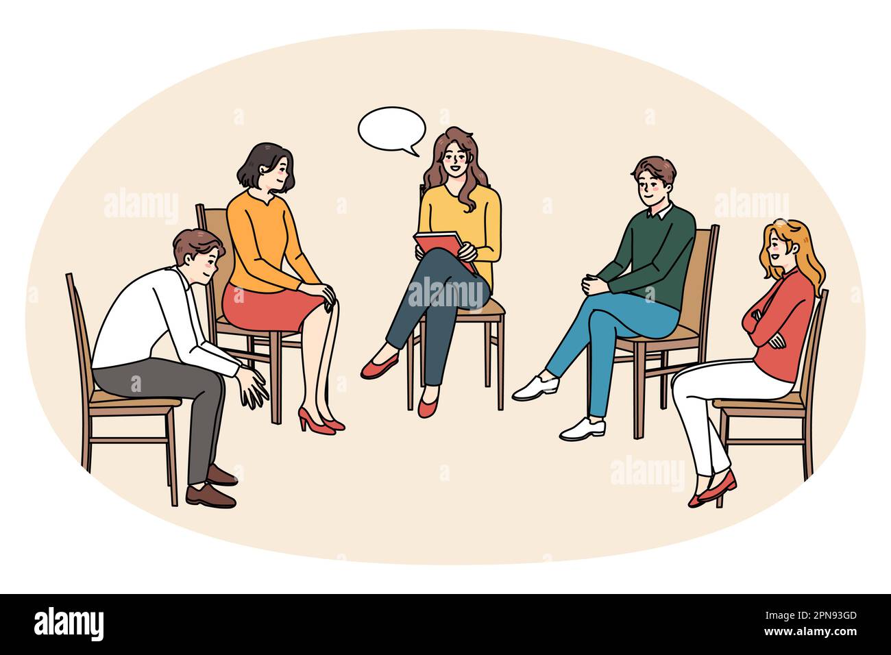 Diverse therapy session Stock Vector Images - Alamy