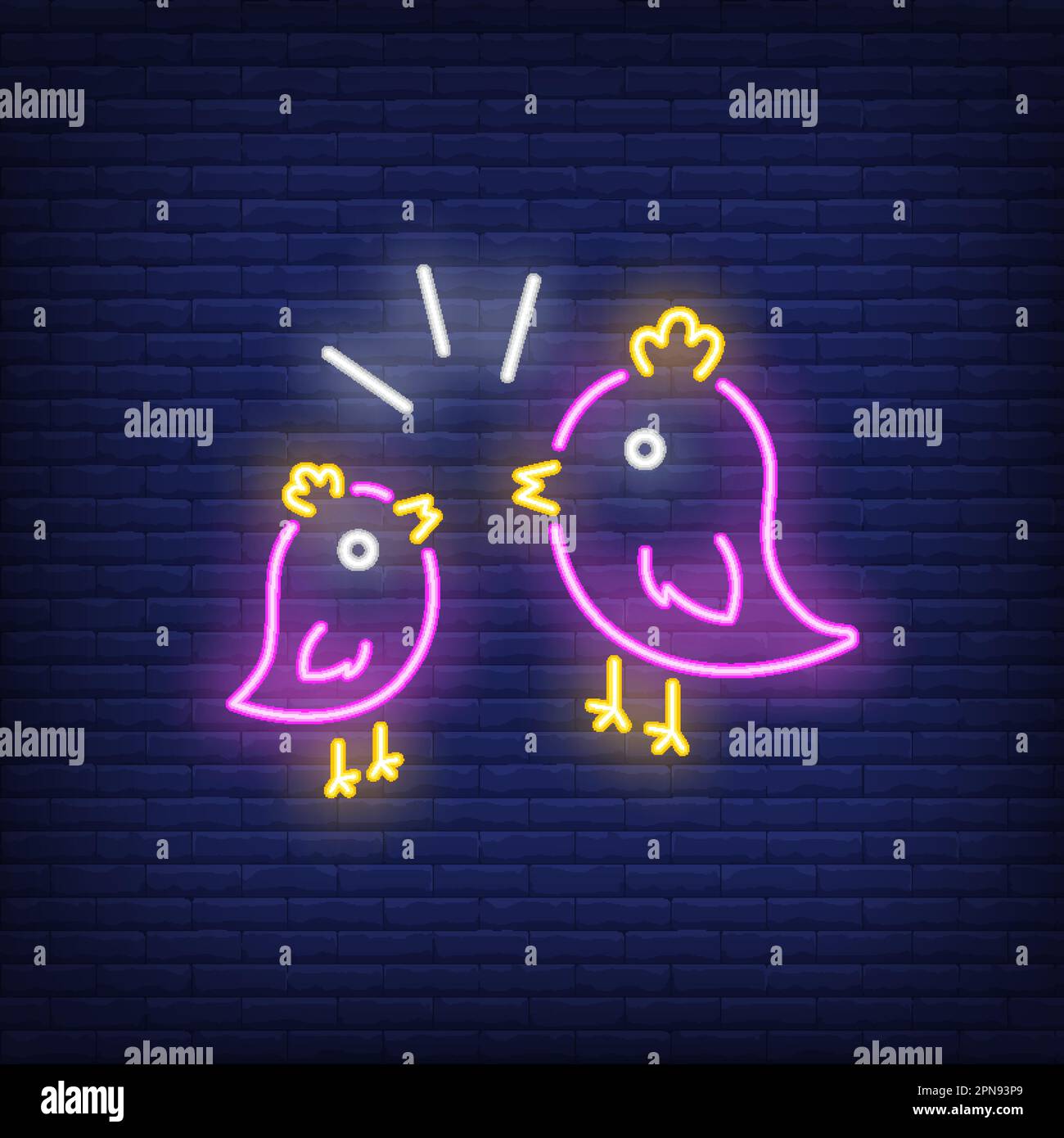 Big birds little birds Stock Vector Images - Alamy