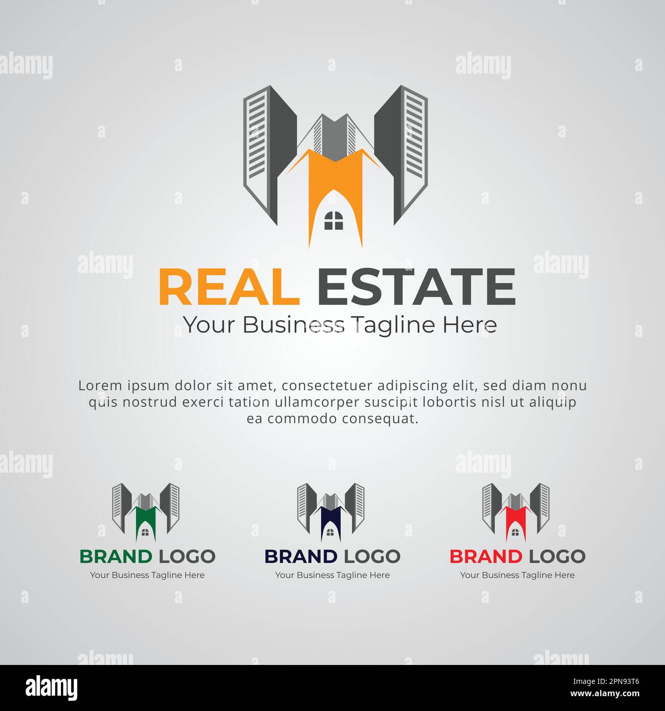 Real Estate Brand Company Logo Design Template Stock Vector Image & Art ...