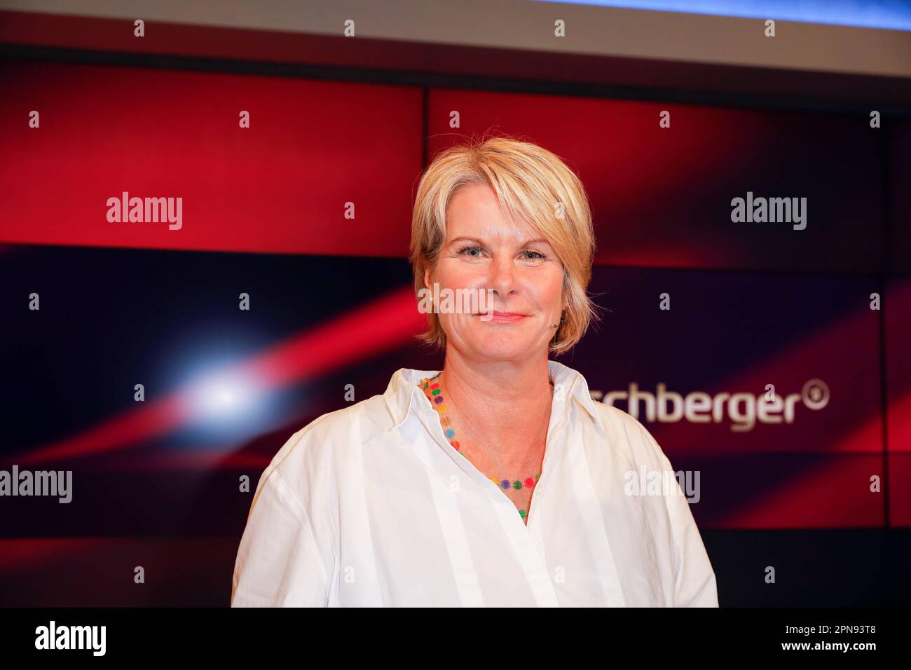 Susanne Gaschke in der ARD-Talkshow 'maischberger' im WDR Studio B ...