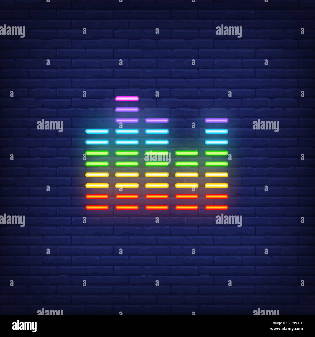 Equalizer neon sign Stock Vector Image & Art - Alamy