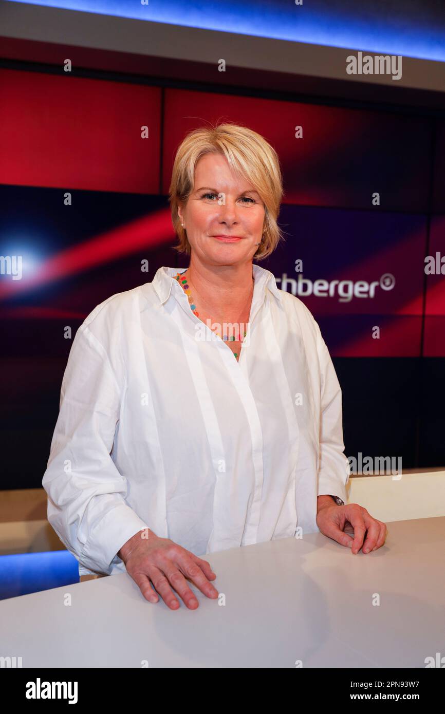 Susanne Gaschke in der ARD-Talkshow 'maischberger' im WDR Studio B ...